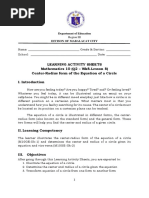 DLP The Distance Formula 4a's | PDF | Distance | Plane (Geometry)