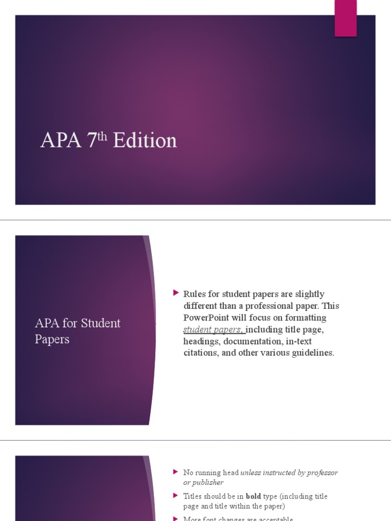 Apa 7th Ed 2020.3 | PDF | Apa Style | Citation