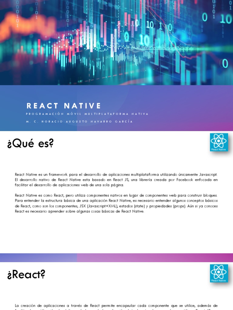 1 React Native - Introduccion | PDF | Modelo de objeto de documento | Script Java