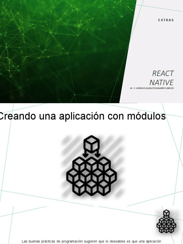 5 React Native - Extras | PDF | Aplicación movil | Software de la ...