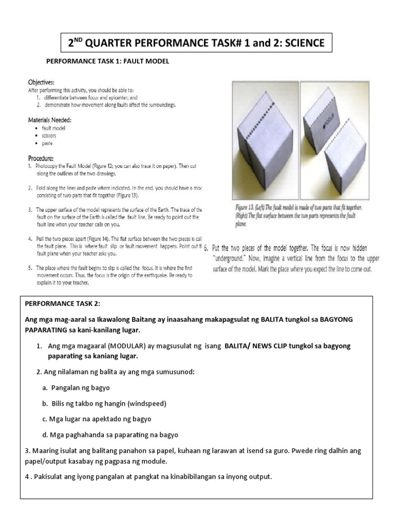Q2 PERFORMANCE TASK 1 and 2 Copy For Modular | PDF