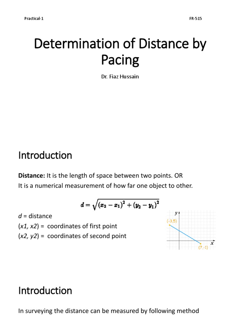 Practical 1 Pacing | PDF | Distance | Calibration