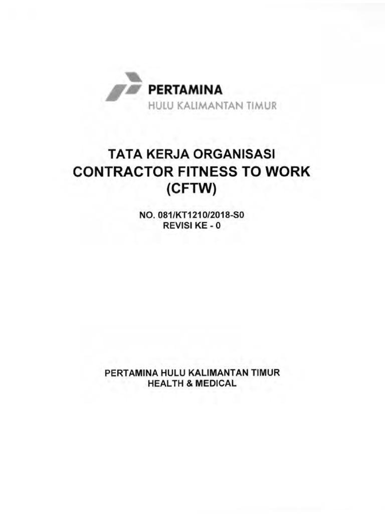 TKO - Contractor Fitness To Work | PDF