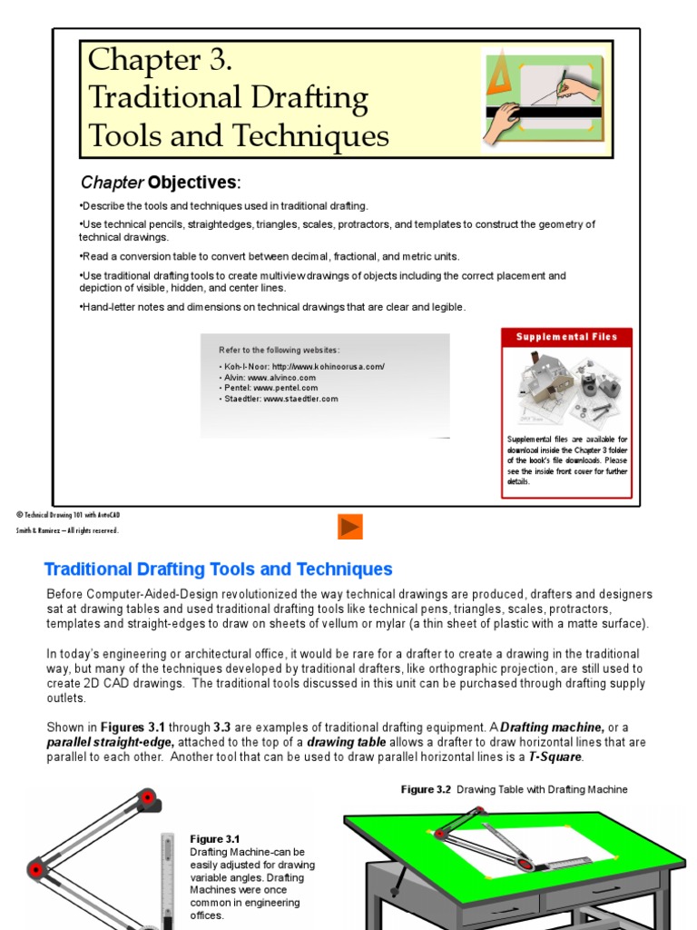 LESSON 4 - Traditional Drafting Tools | PDF | Technical Drawing | Drawing