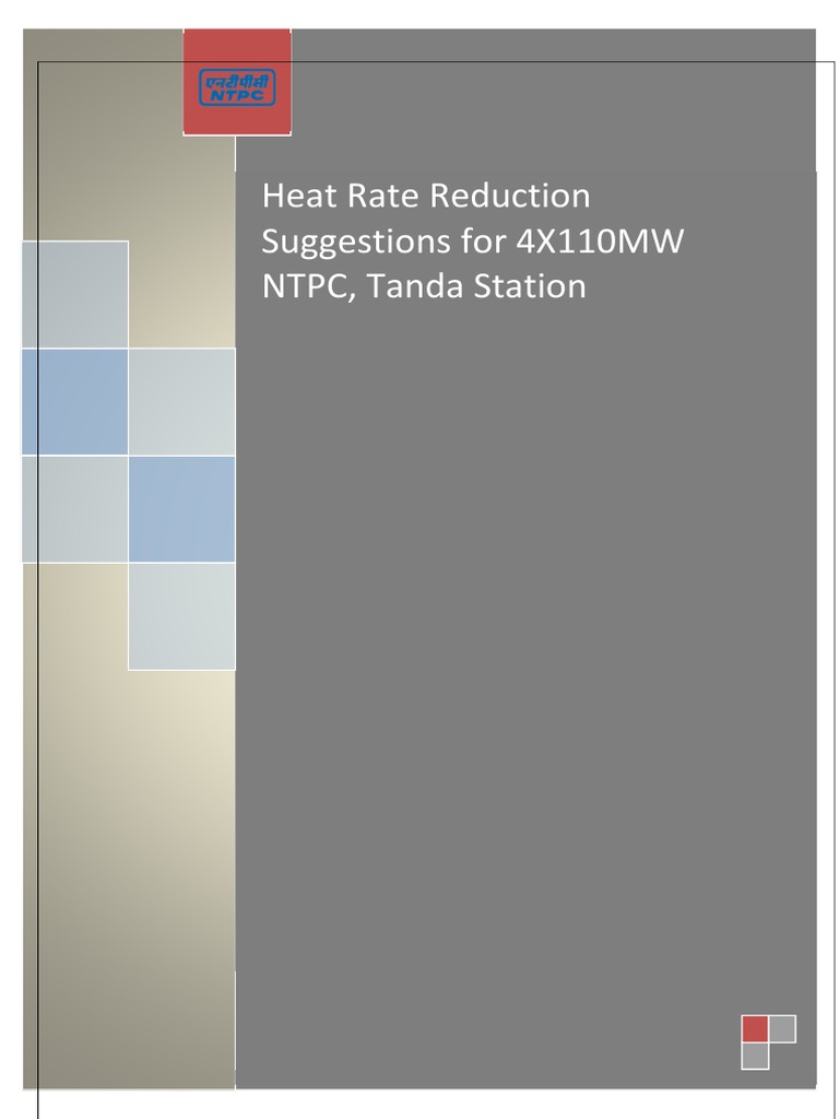 Heat Rate Improvement | PDF | Boiler | Valve