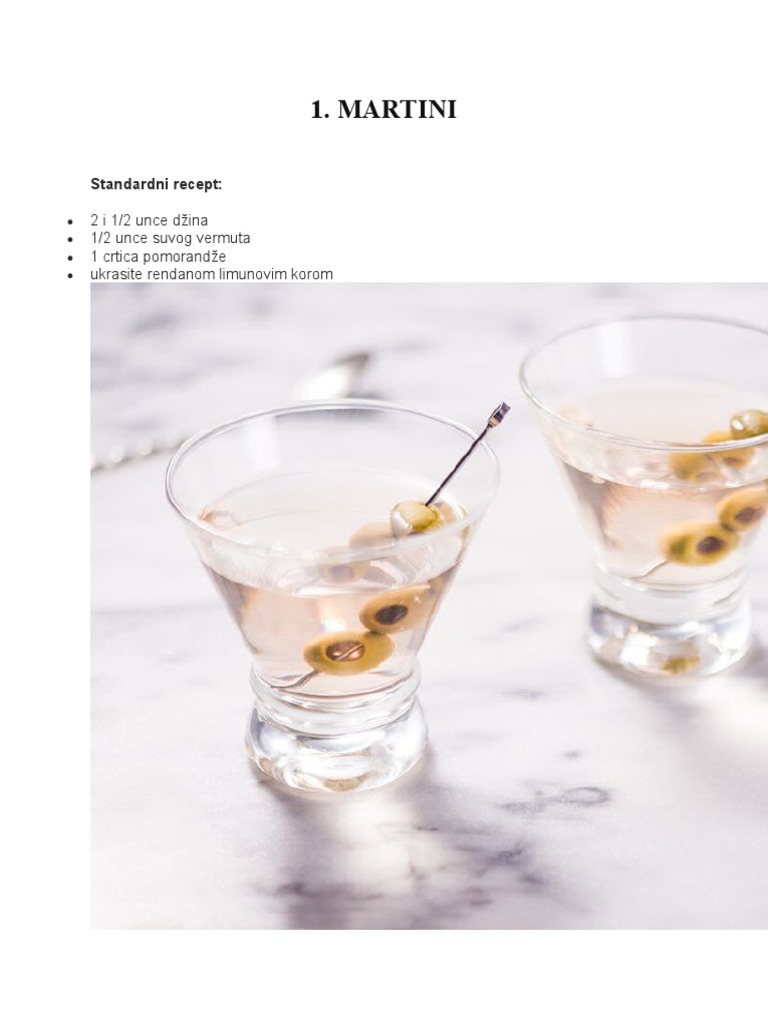 Kokteli - Recept | PDF