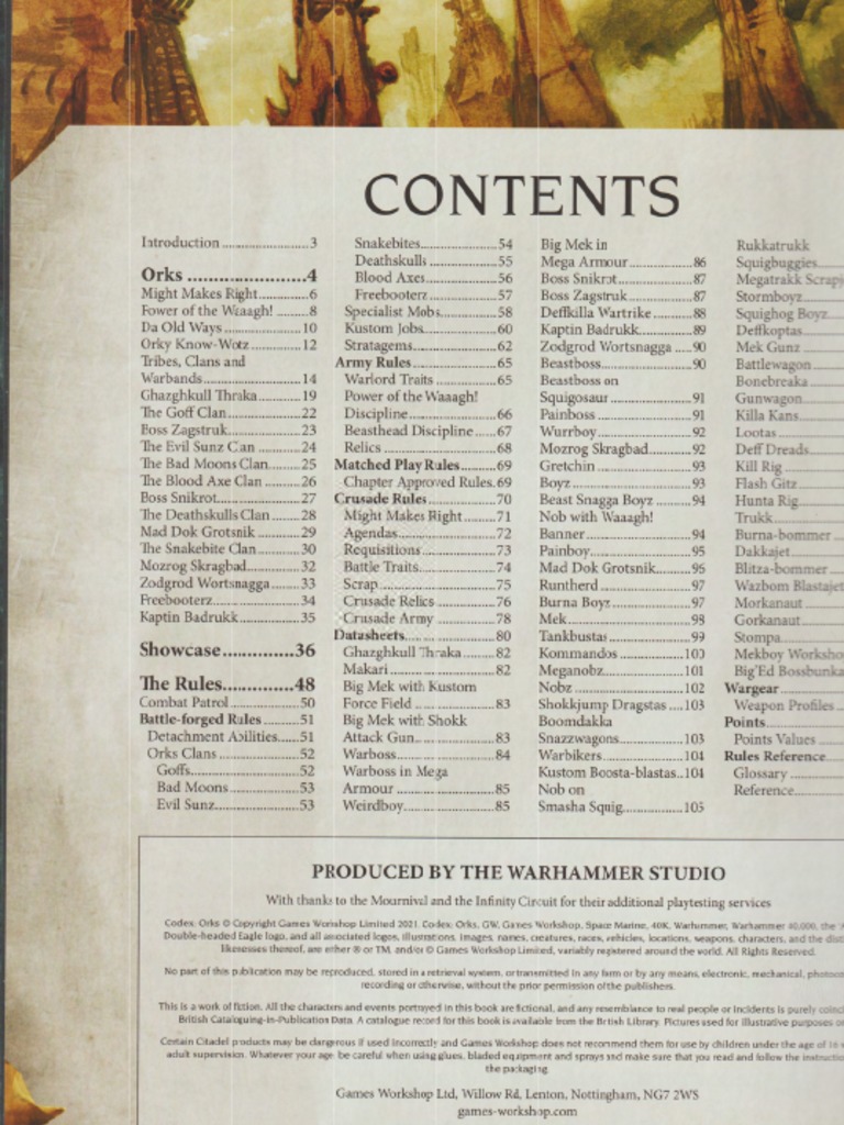 W40k 9th Ed Orks Codex | PDF
