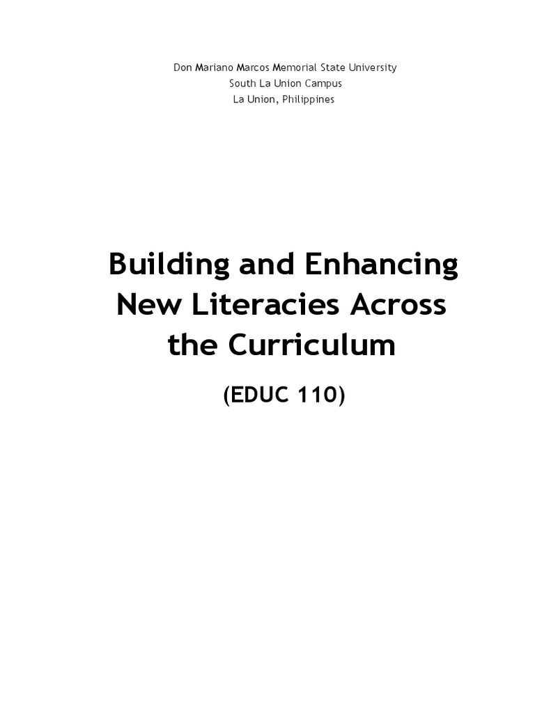 Educ-110 MODULE I | PDF | Literacy | Insurance