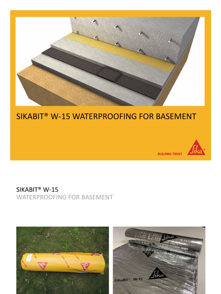 SikaBit W-15 Page 1 - 39 | PDF | Concrete | Basement