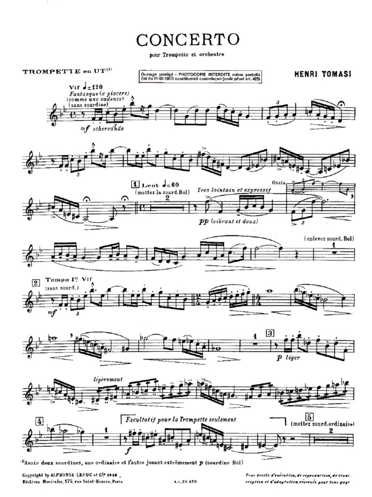 Tomasi - Concerto | PDF