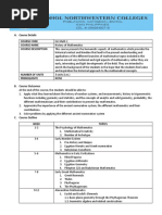 Course Syllabus (History of Mathematics) | PDF | Teaching Mathematics ...