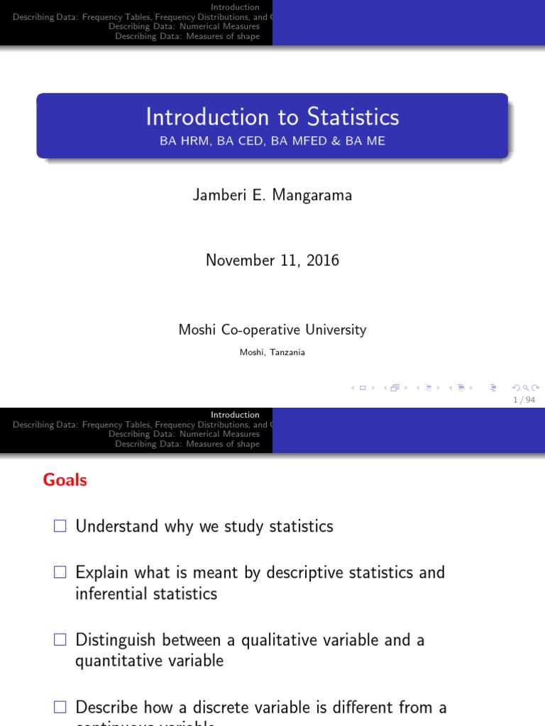 Statistics | PDF | Mean | Mode (Statistics)