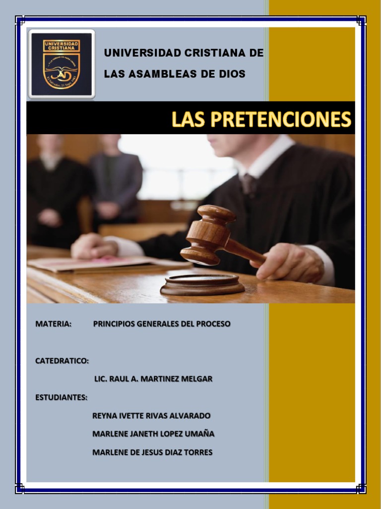 Las Pretensiones | PDF | Sentencia (ley) | Ley procesal