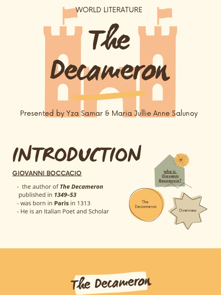 The Decameron: World Literature | PDF | The Decameron