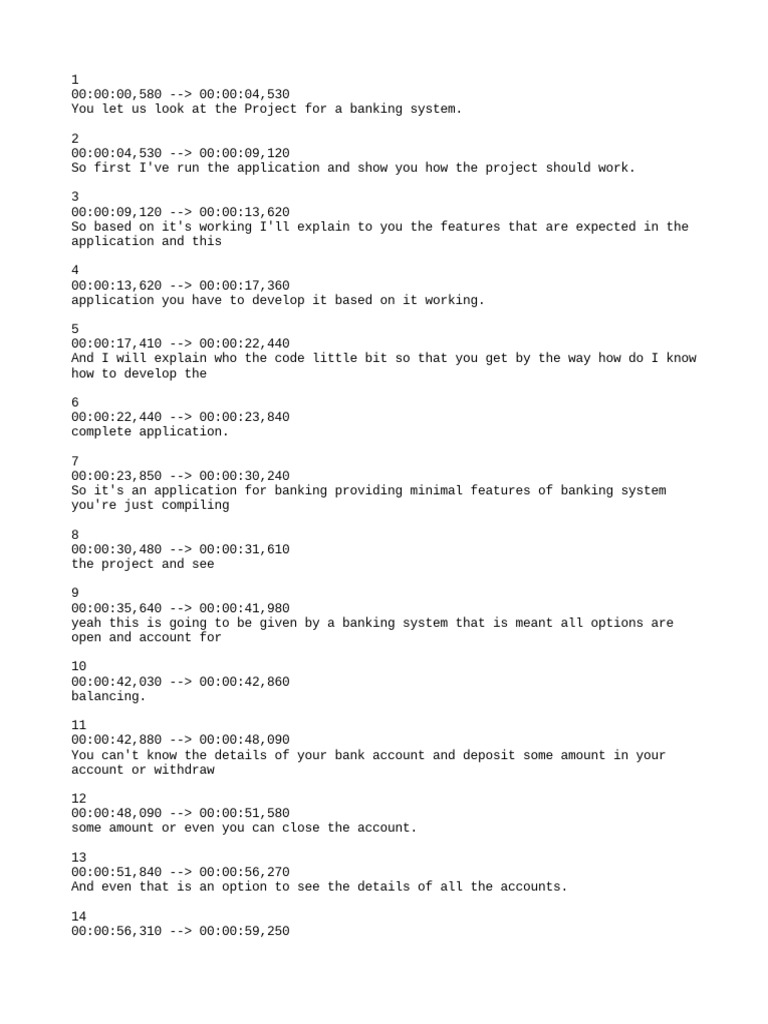 Student Project - Banking System | PDF | Deposit Account | Banks