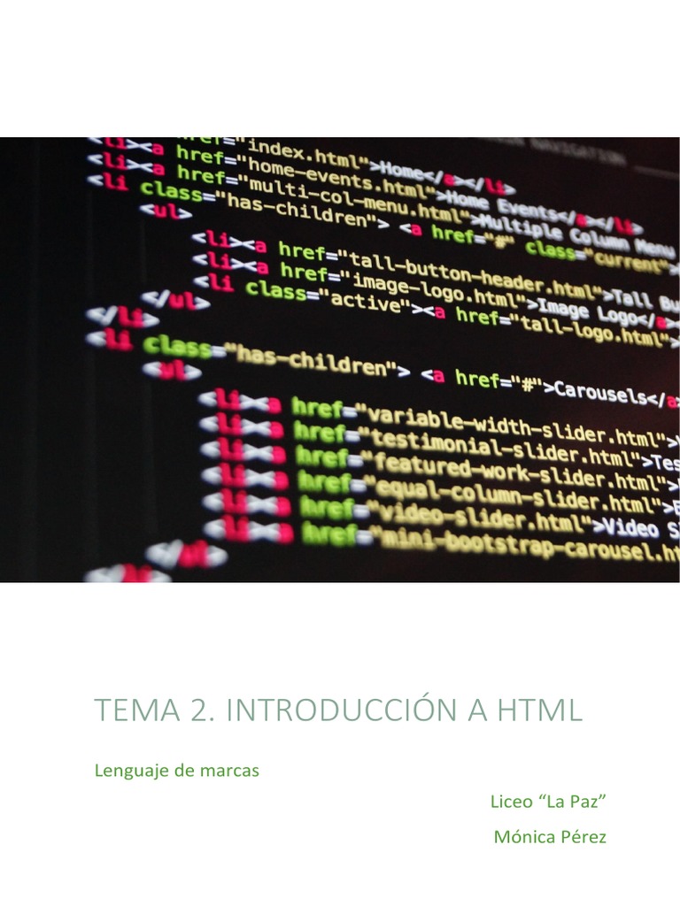 Tema2 HTML | Descargar gratis PDF | HTML | Internet y web