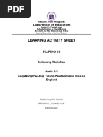 Fil10 Q2 M-3-Tula-V 5 | PDF
