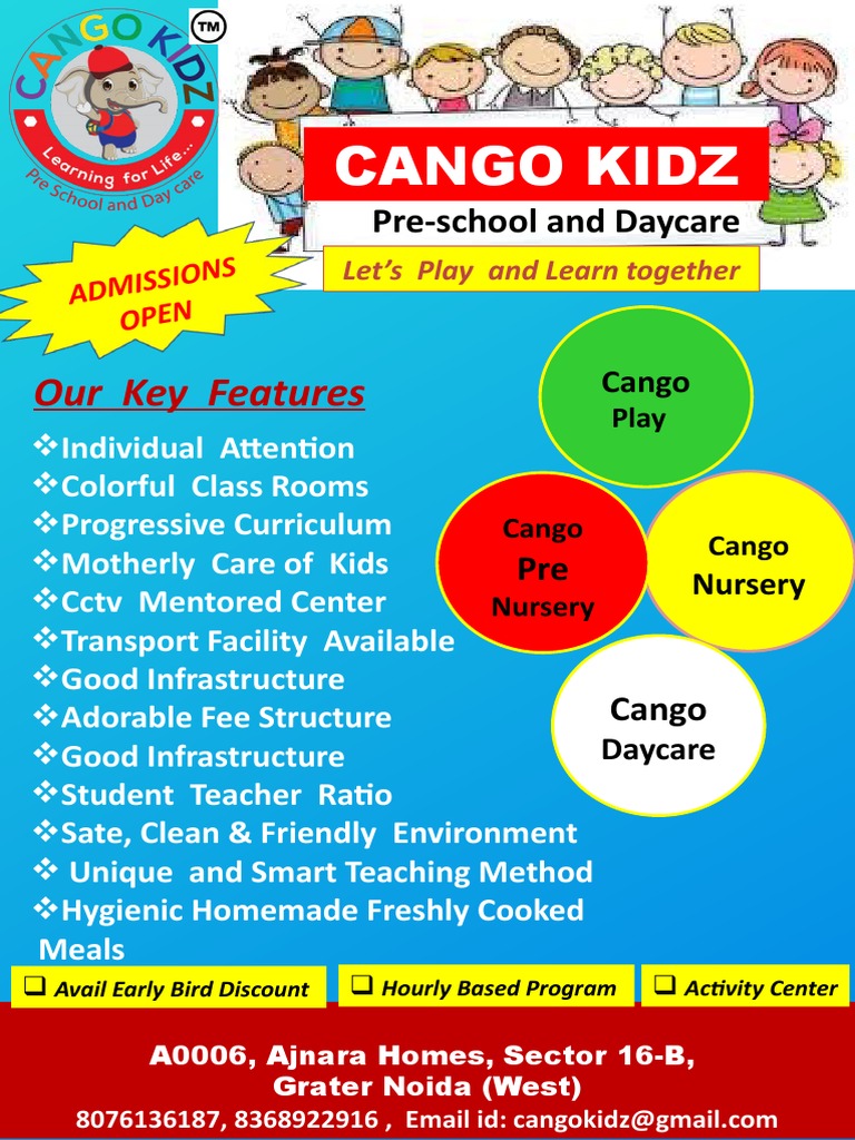Cango Kidz: Our Key Features | PDF | Preschool | Relationships