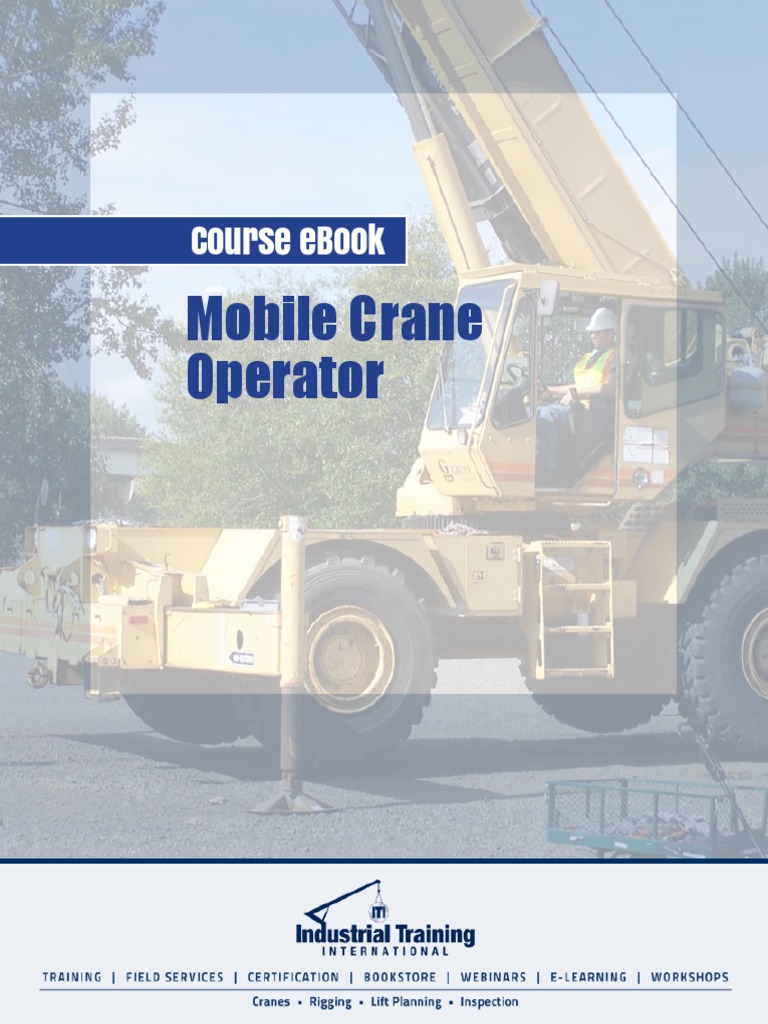 Ebook - Mobile Crane Operator | PDF | Crane (Machine) | Educational ...