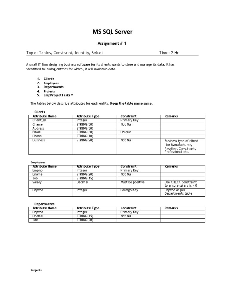 Sql Assignment 1 Pdf Data Management Software Information Technology Management 