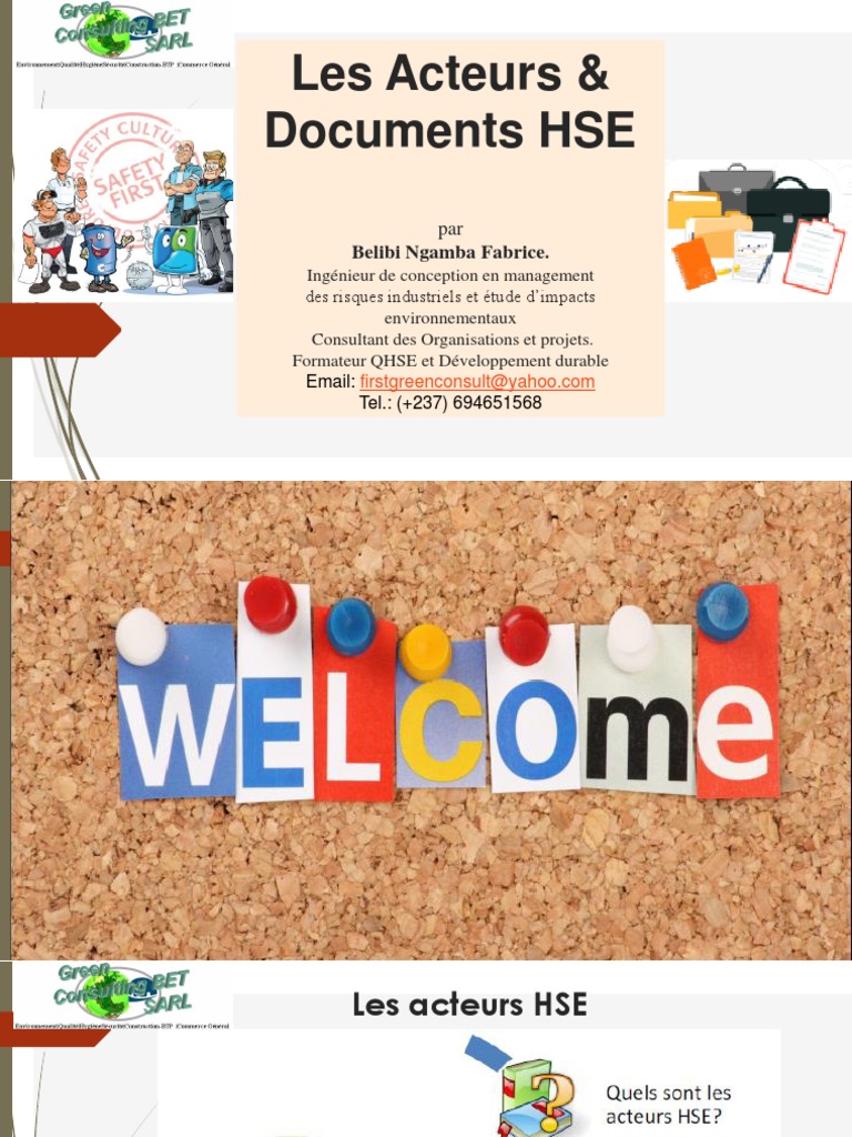 Les Acteurs & Animateur HSE | PDF | Sécurité | Risque