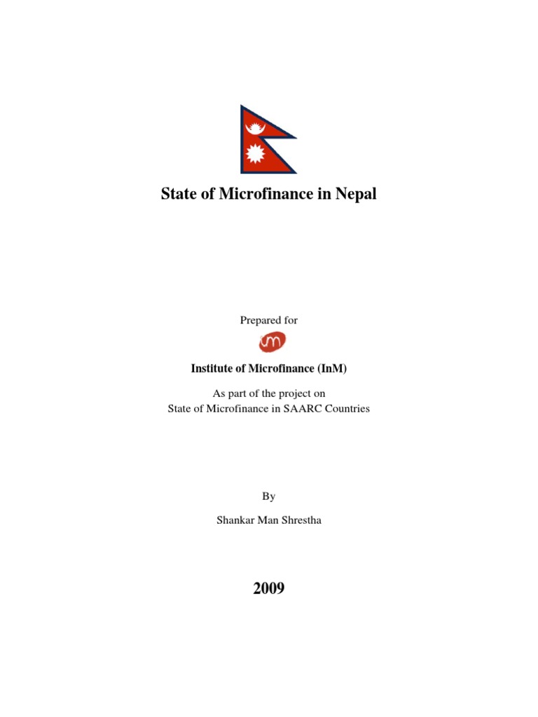 State of Microfinance in Nepal | PDF | Microfinance | Poverty