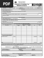 BIR Form 2307 Updated AUG 2023 | PDF | Payments | Taxes
