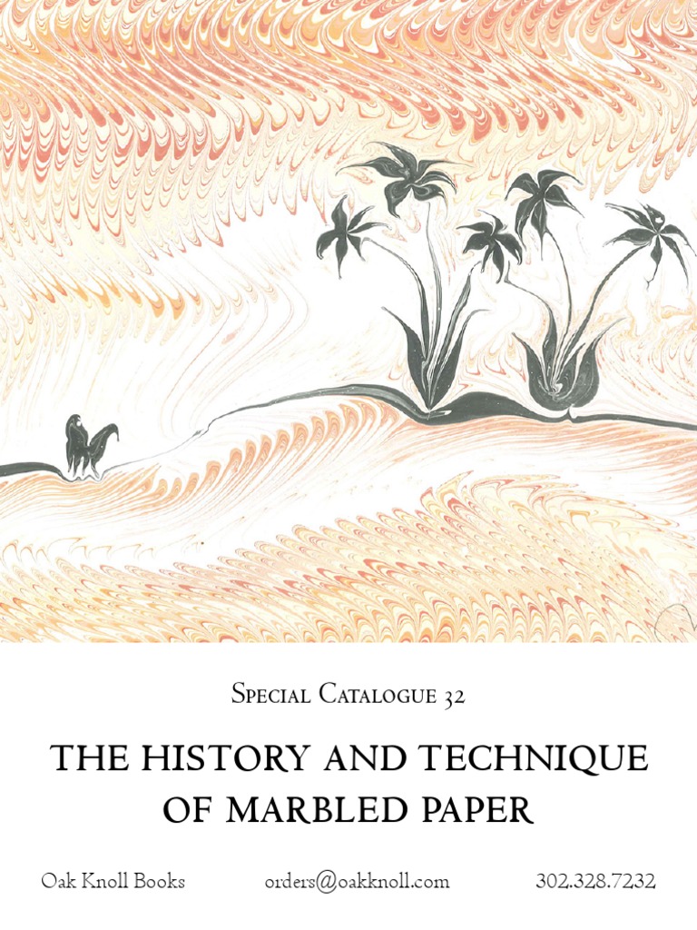 History and Techniques of Marbled Paper | PDF | Bookbinding | Books