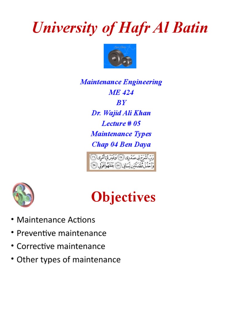 Lect-5-Maintenance Types | PDF | Systems Engineering | Business