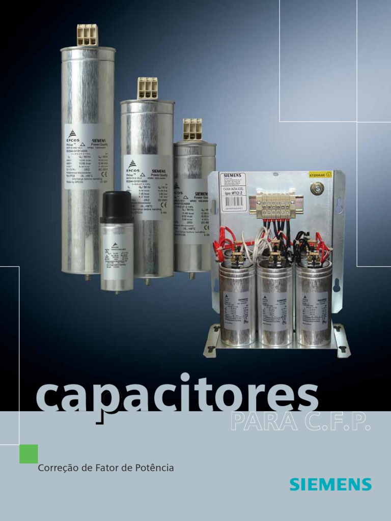 Capacitores Trifásicos Siemens PFC | PDF | Capacitor | Relé