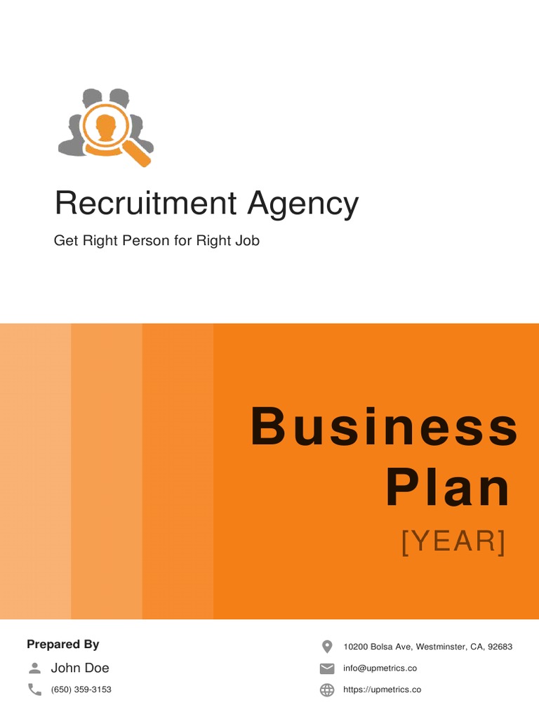 Recruitment Agency Business Plan Example 2 | PDF | Gross Margin ...