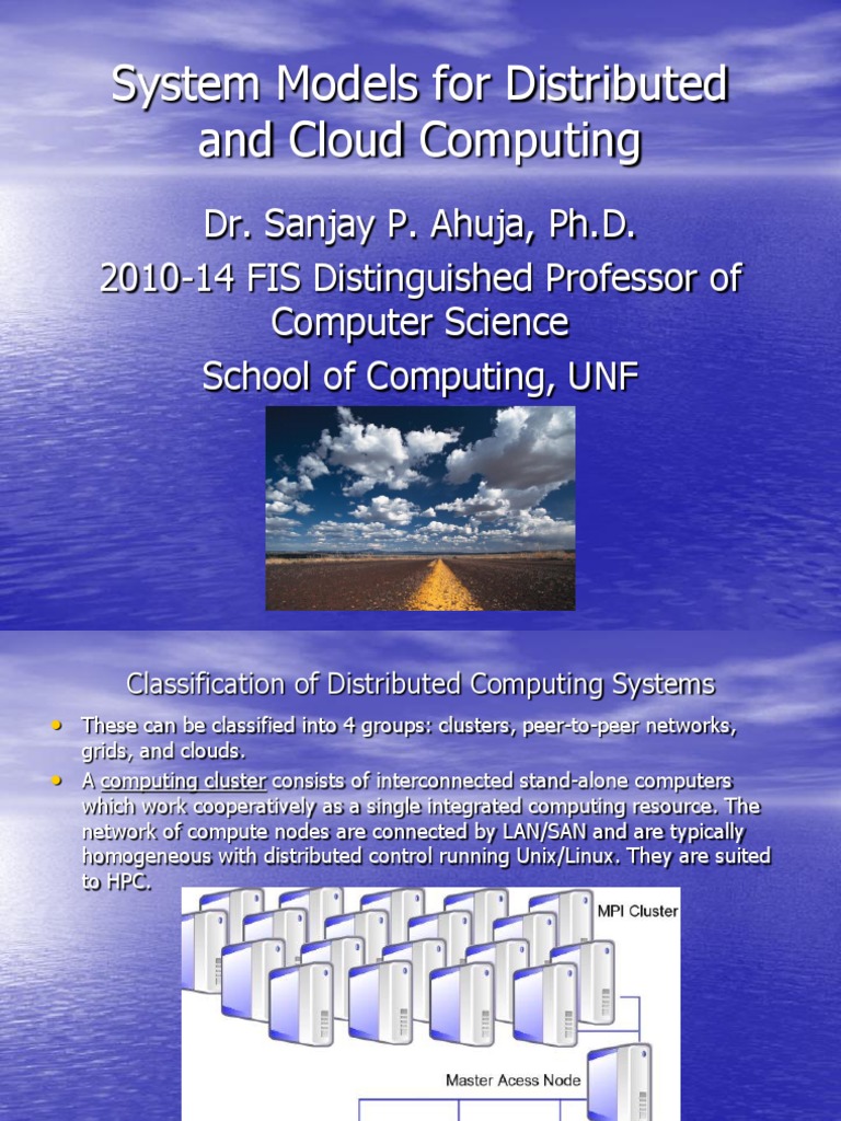 Classification and Performance Analysis of Distributed Computing Systems | PDF | Scalability ...