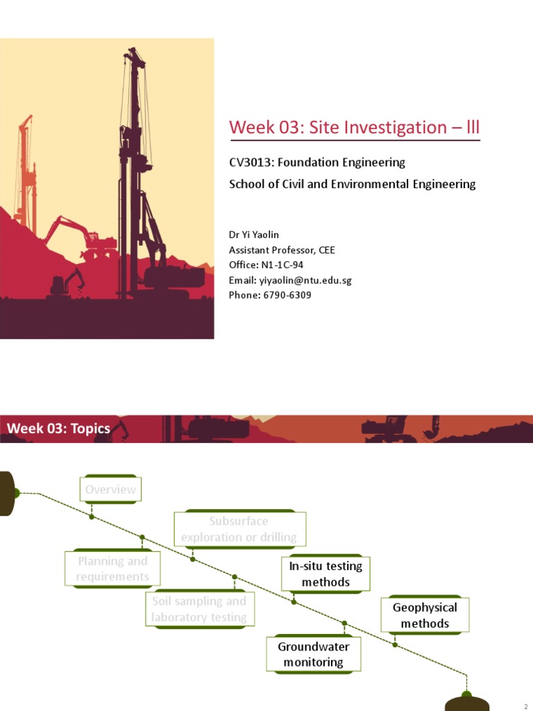 Week3 Lecture Note Yi Yaolin | PDF | Civil Engineering | Geotechnical Engineering