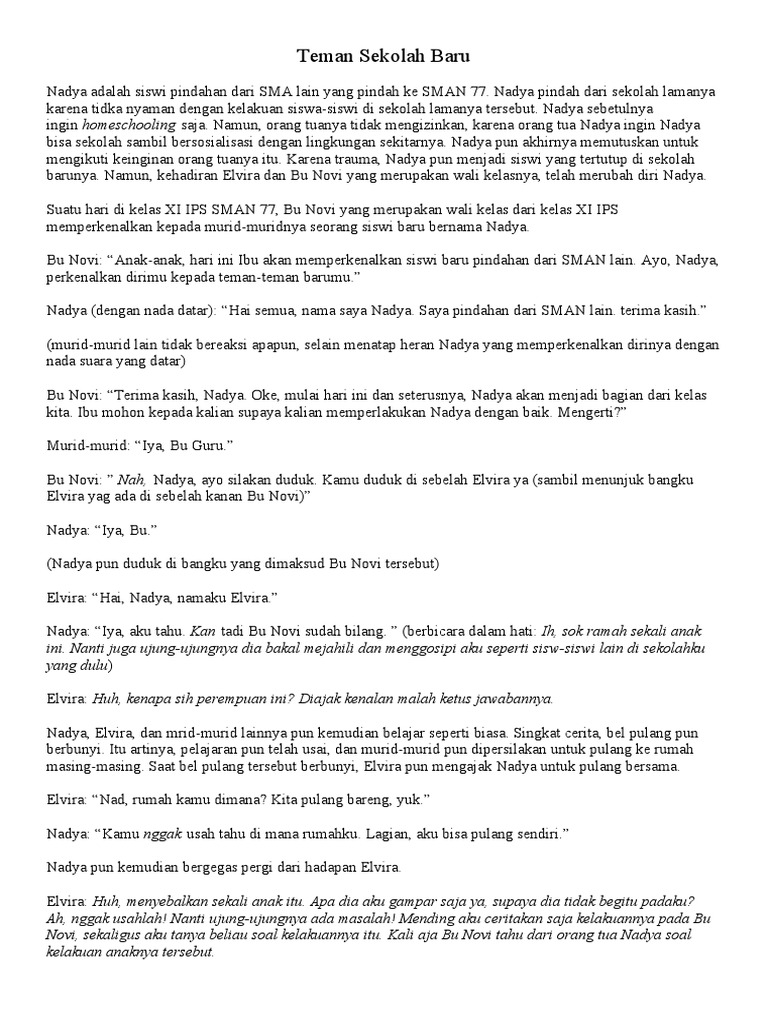 Contoh Teks Drama | PDF