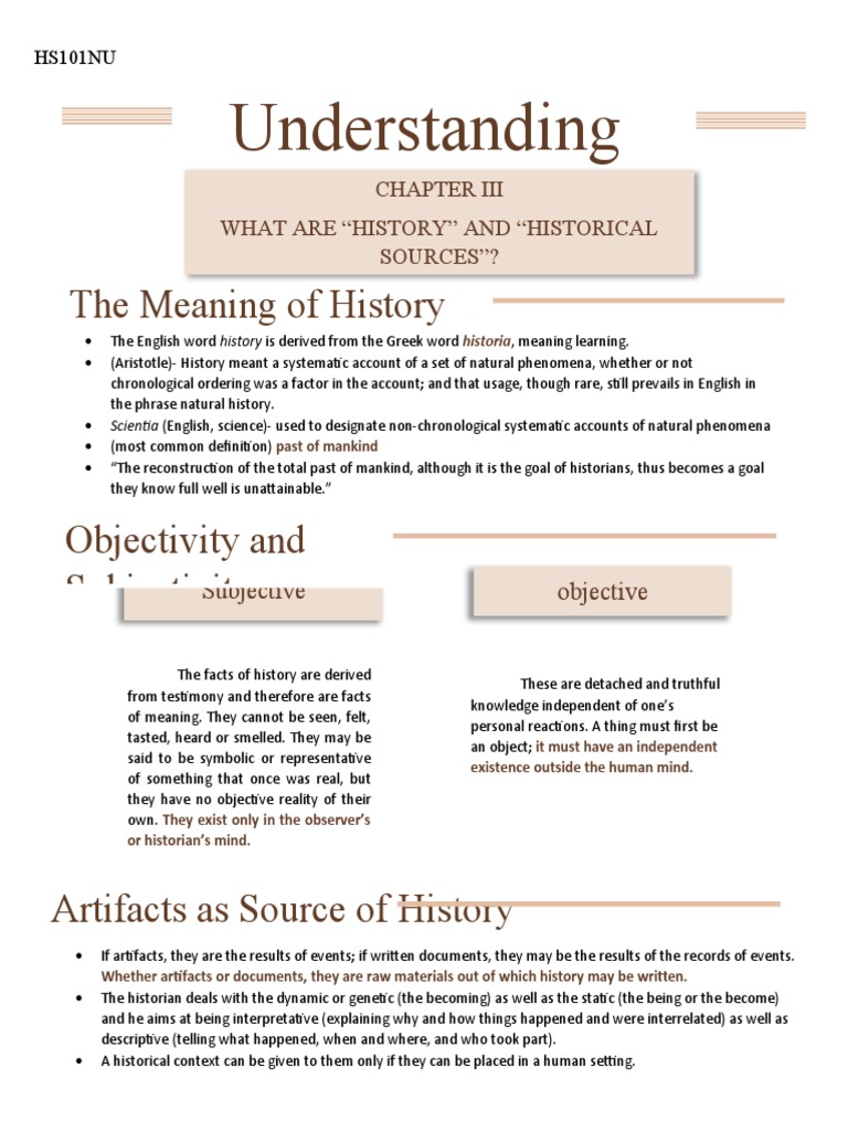 Understanding History Notes | PDF | Experience | Historian