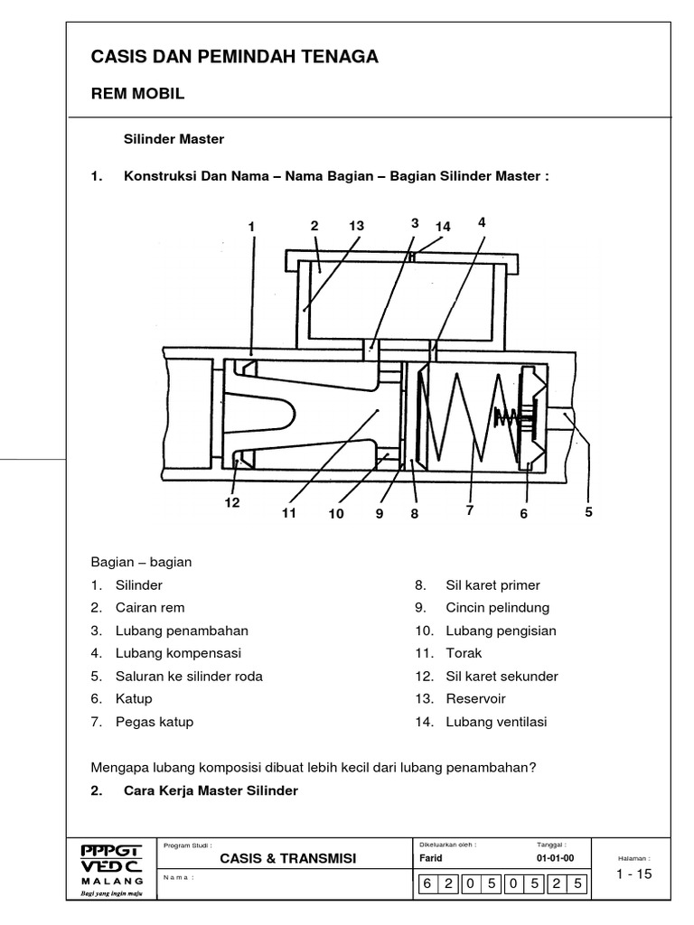 Bab 3 - Silinder Master | PDF