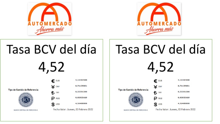 Modelo de Tasa BCV | PDF