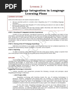 Modyul 2 - ICT-Pedagogy Integration in Language Learning Plans | PDF ...
