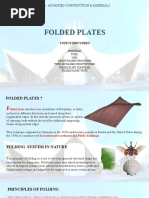 Folded Plate Structure | PDF | Framing (Construction) | Truss