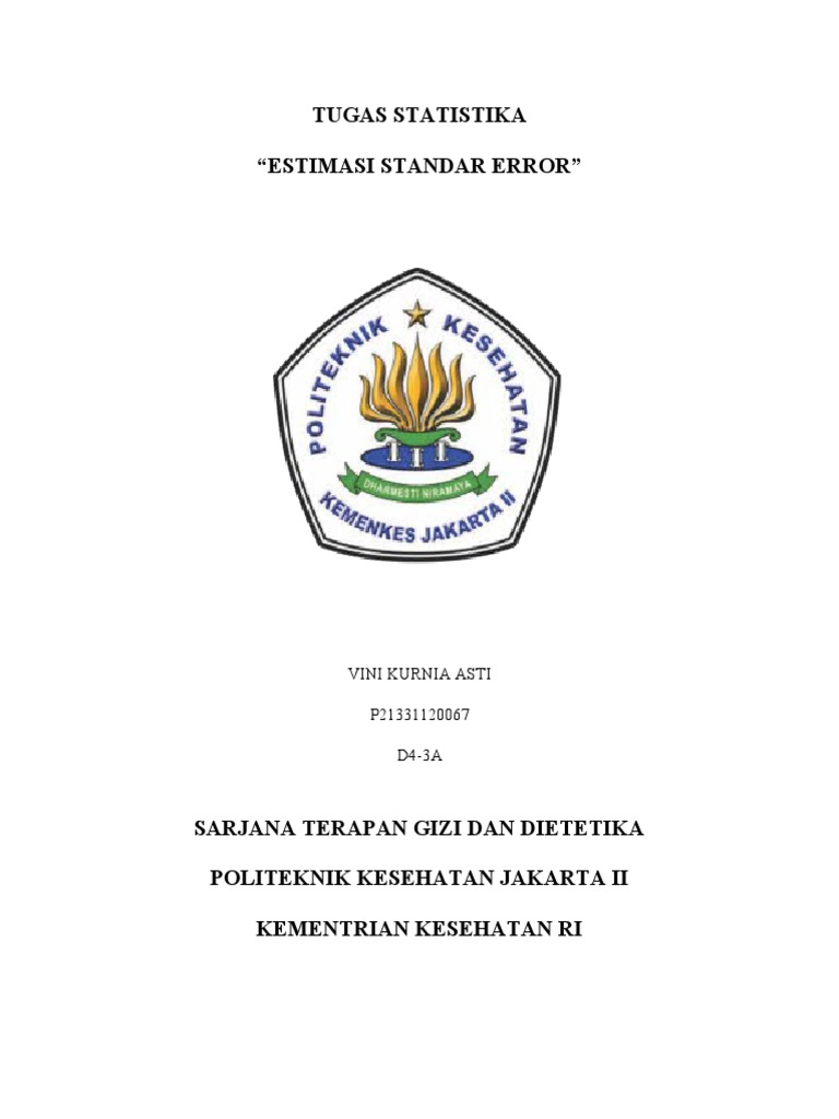 Estimasi Standar Error | PDF