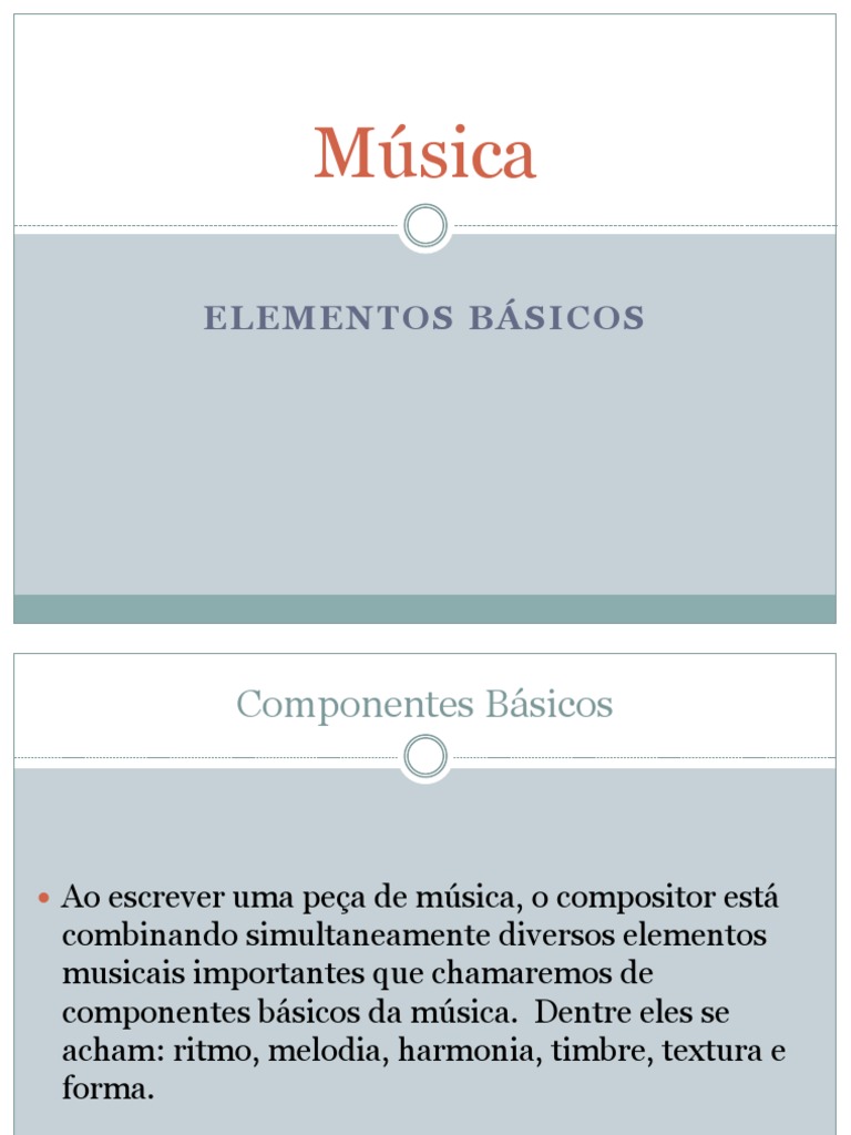 Elementos Basicos Da Musica 760430 | PDF | Harmonia | Musicologia