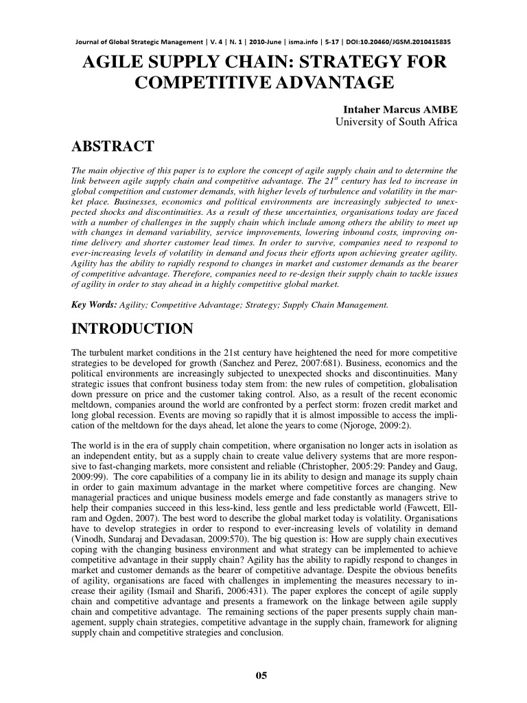 Lean Vs Agile | PDF | Supply Chain Management | Strategic Management