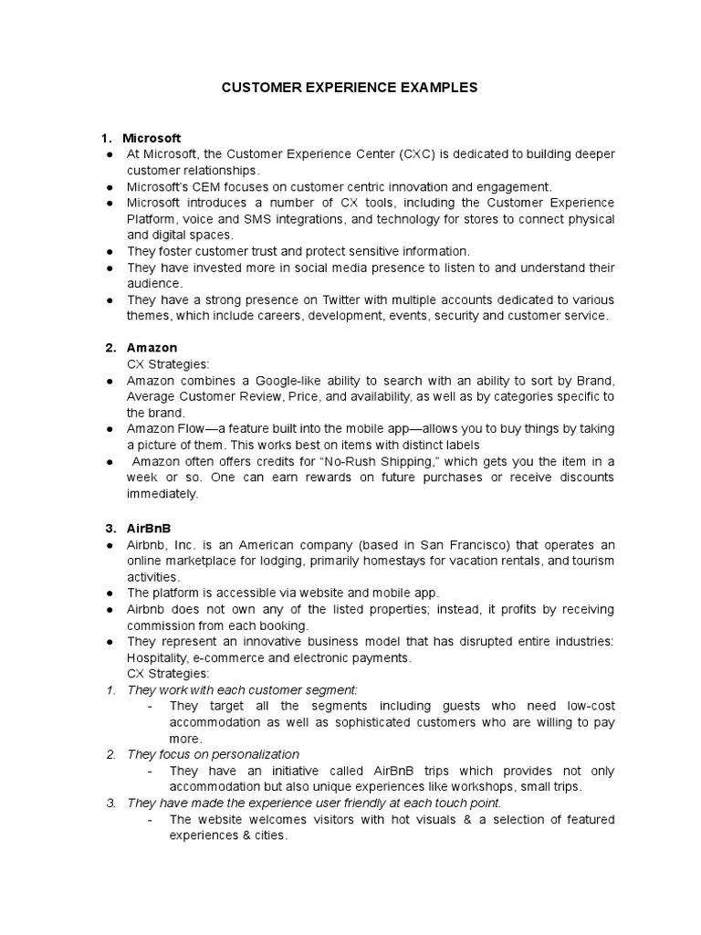 CX Examples | PDF | Mc Donald's | Customer Experience