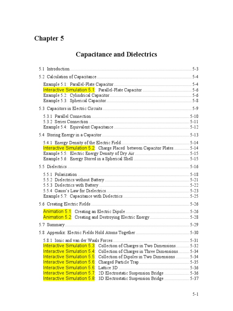 Cap 05 | PDF | Capacitor | Dielectric