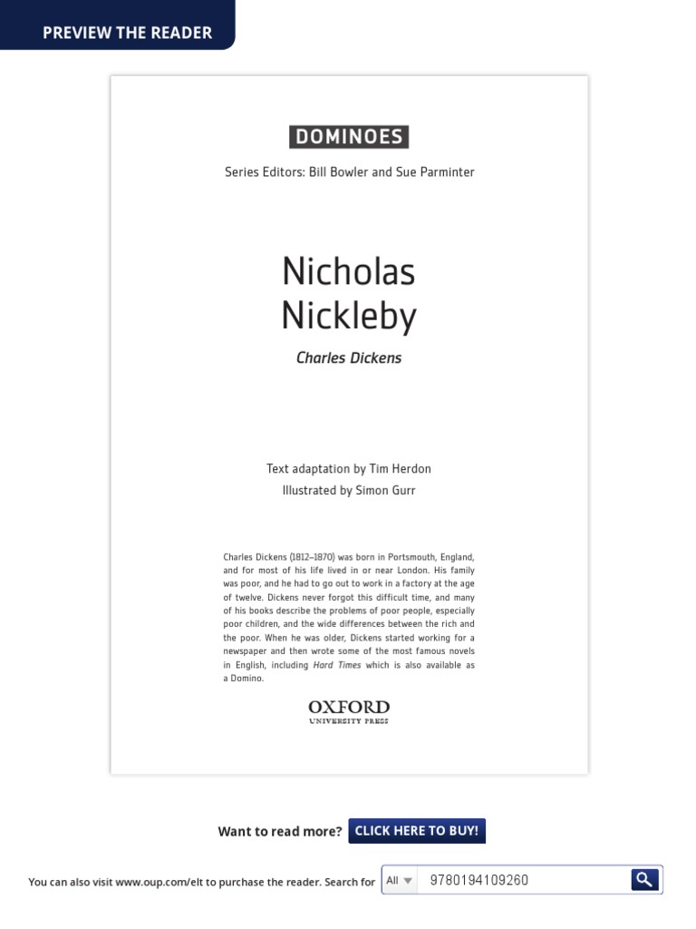Q2e LS2 U05 Nickleby | PDF | Nicholas Nickleby