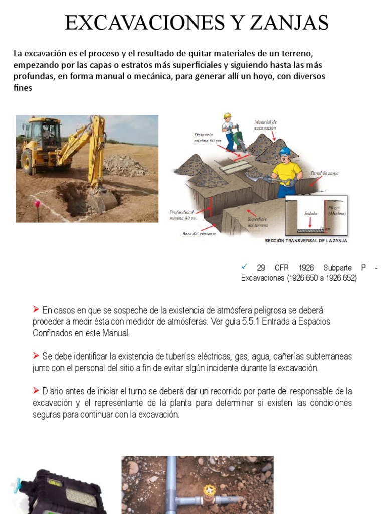 Excavaciones y Sanjas | PDF | Suelo | Naturaleza