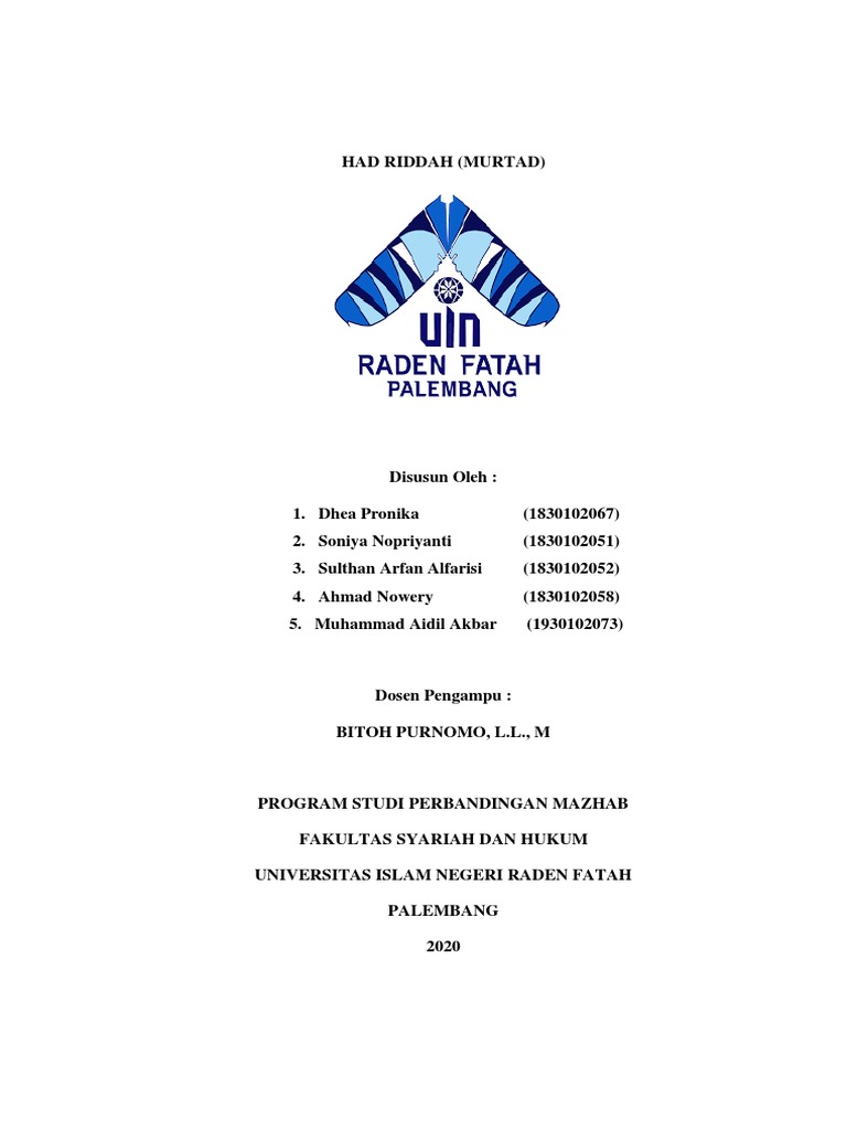 Had Riddah | PDF | Filsafat