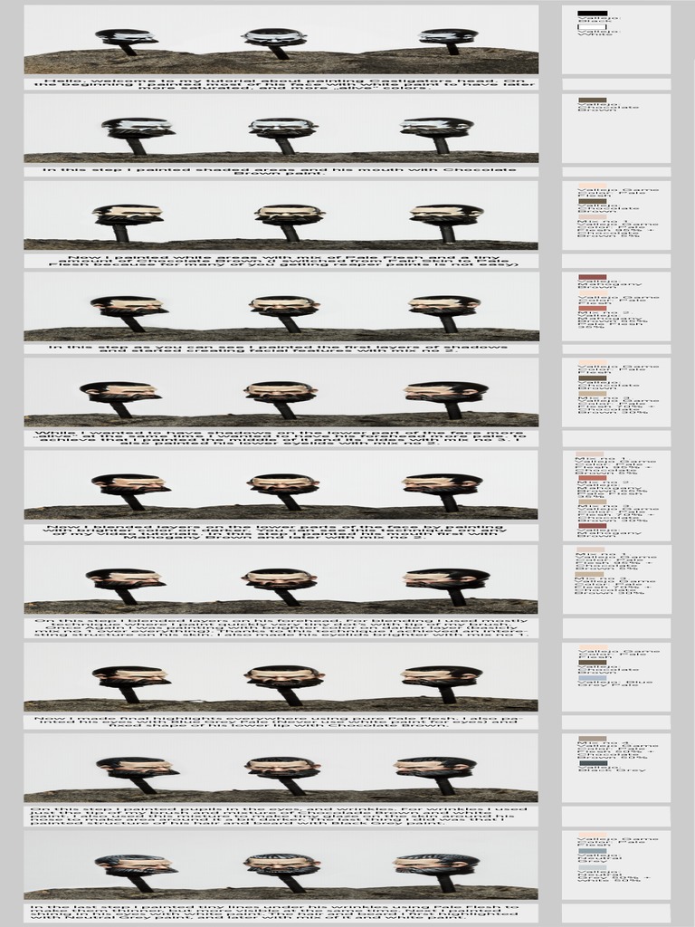 How To Paint Castigators Face | PDF | Brown | Grey