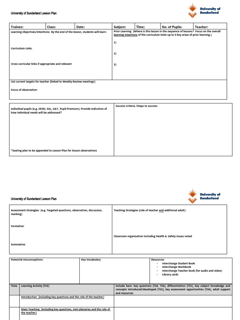 Lesson Plan Template Ubd | PDF | Lesson Plan | Teachers