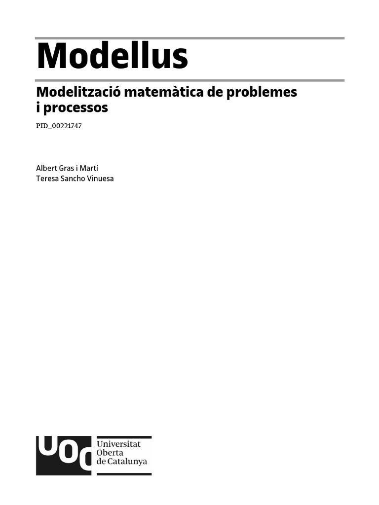 Modul 4 Modellus Modelitzacio Matematica de Problemes I Processos | PDF